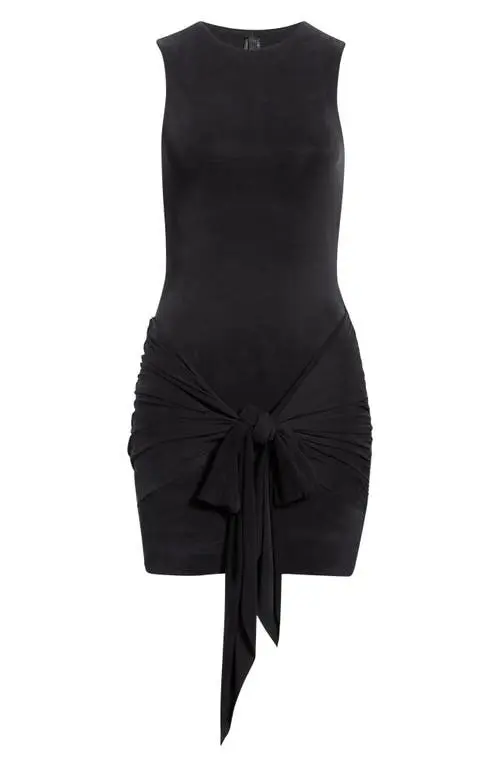 SKIMS Cupro Jersey Wrap Minidress