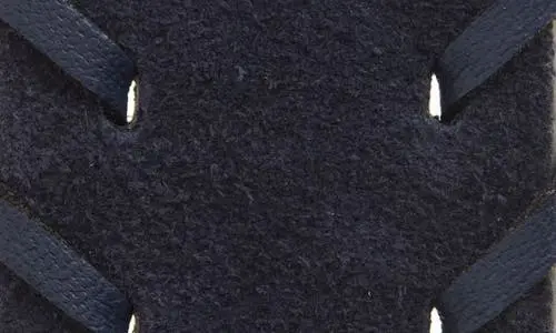 Veronica Beard Whipstitch Suede Belt - Navy