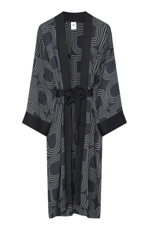 Day Birger Et Mikkelsen Rani Geometric Print Maxi Length Robe