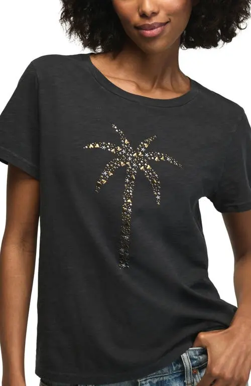 Lucky Brand Embellished Palm Cotton T-shirt