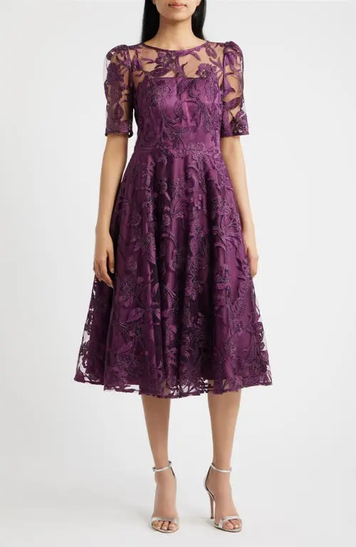Eliza J Beaded Cocktail Dress