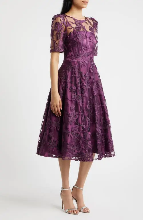 Eliza J Beaded Cocktail Dress