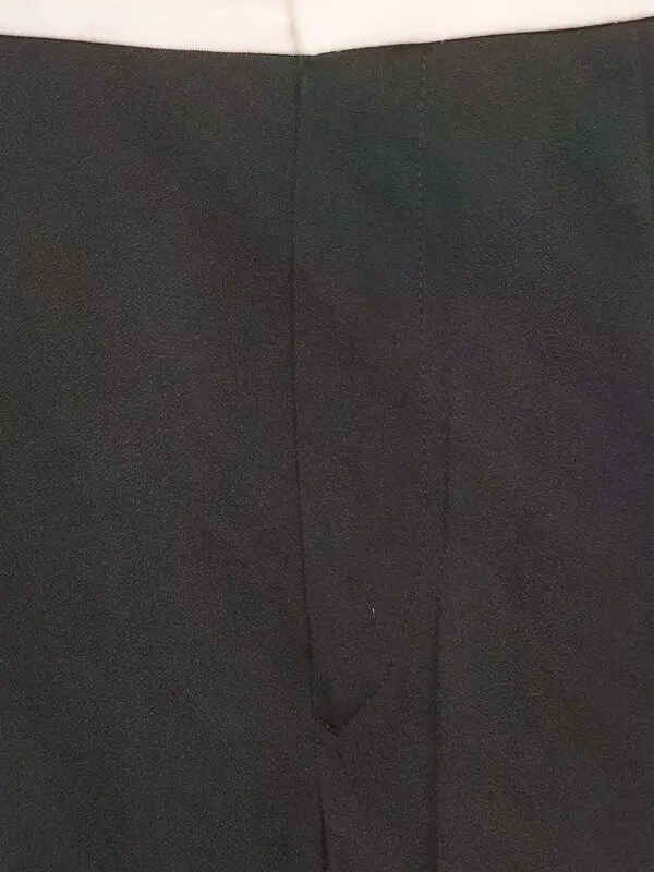 Sonia Rykiel Paris Crepe Pleated Trousers With Contrasting Waistband