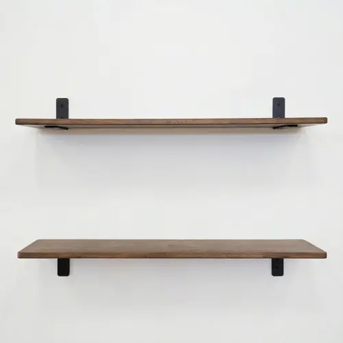 STOREYOUR Kingsley 4" Diy Home Wall Shelf Brackets | 6-pack - Black