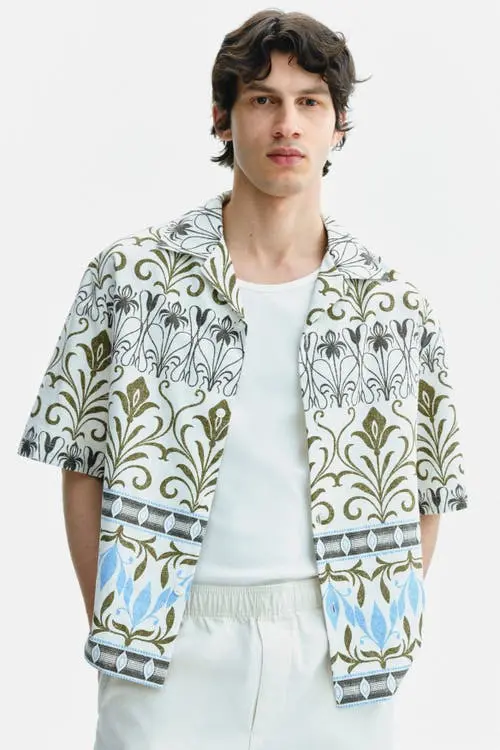 H&m Relaxed Fit Patterned Resort Shirt