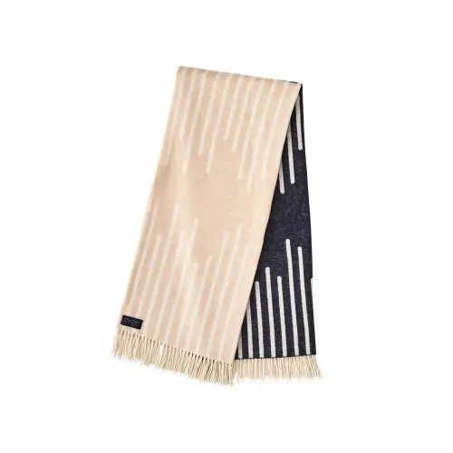 OYOY LIVING DESIGN Alba Plaid Throw - Blue/camel