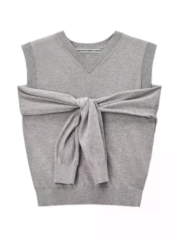 Alexander Wang V-neck Sweater Vest - Grey