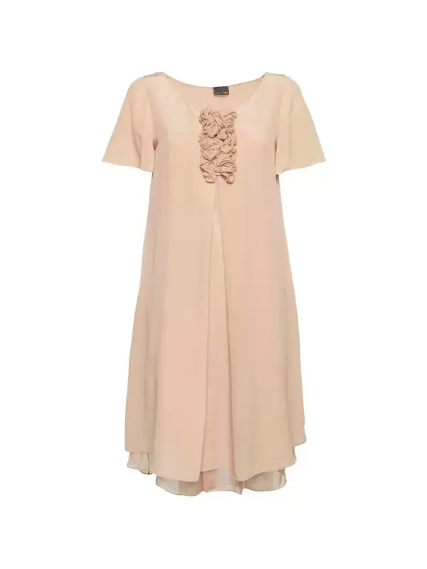 Fendi Silk Frilled Detail Mini Dress