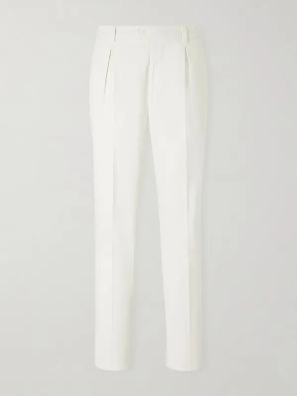 Brunello Cucinelli Straight-leg Cotton-blend Golf Trousers