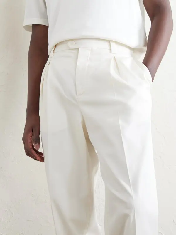 Brunello Cucinelli Straight-leg Cotton-blend Golf Trousers