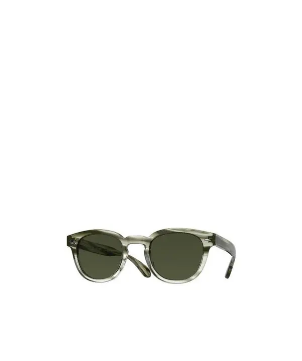 Oliver Spencer Round Logo Sunglasses - Black