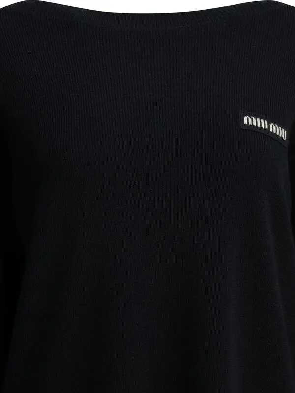 Miu Miu Wool Sweater - Navy Blue