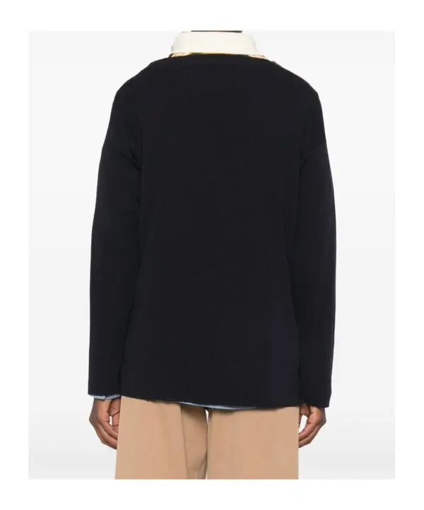 Miu Miu Wool Sweater - Navy Blue