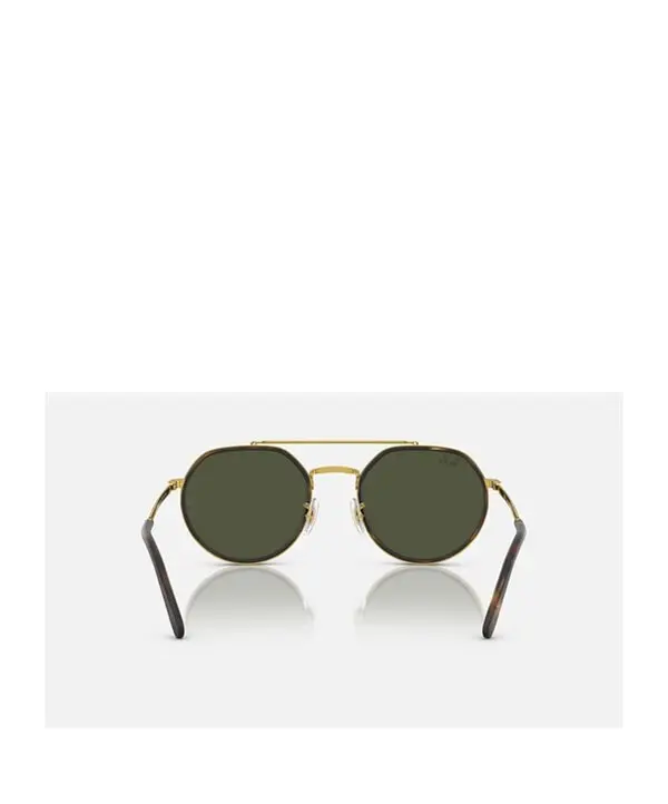 Ray-ban Logo-print Round-frame Sunglasses