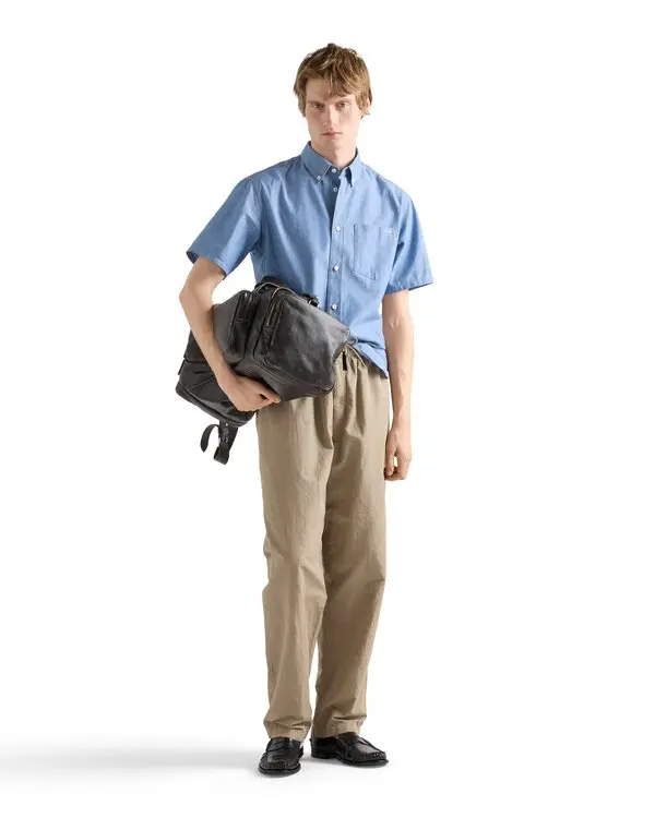 Prada Short-sleeved Chambray Shirt