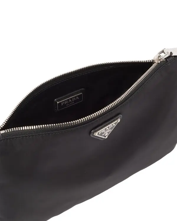 Prada Re-nylon And Saffiano Leather Pouch