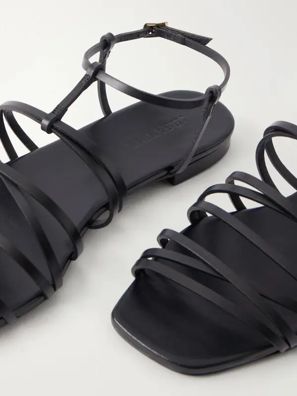 JIL SANDER Hydra Leather Sandals