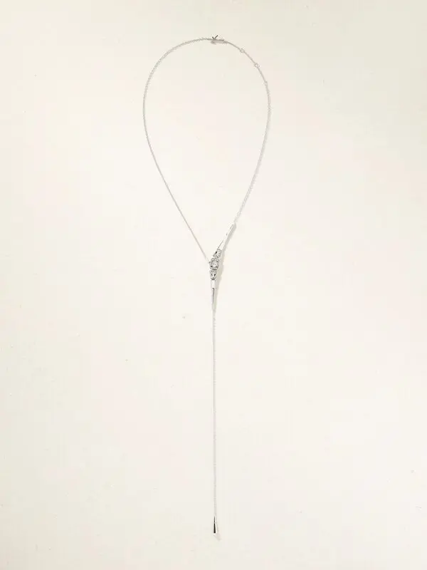 Nikos Koulis 18-karat White Diamond Necklace - Gold