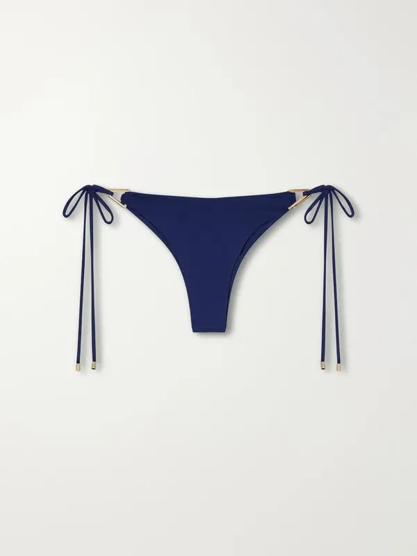 AWAY THAT DAY Gili Embellished Bikini Briefs - Blue