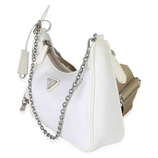 Prada Re-nylon Re-edition 2005 Shoulder Bag - White