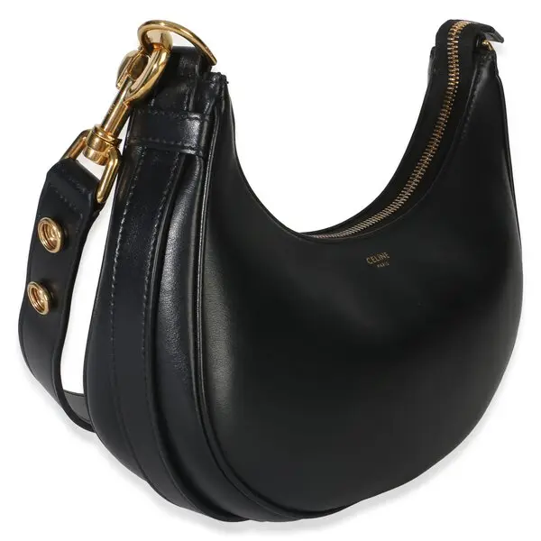 Celine Smooth Calfskin Ava Strap Bag - Black