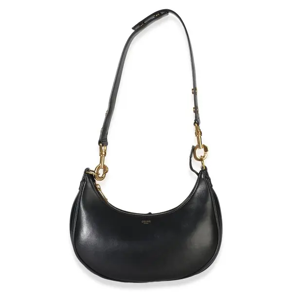 Celine Smooth Calfskin Ava Strap Bag - Black