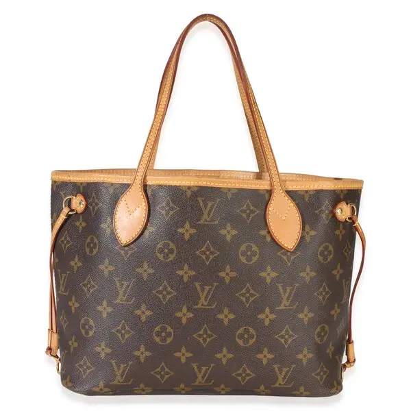 LOUIS VUITTON Monogram Canvas Neverfull Pm - Brown