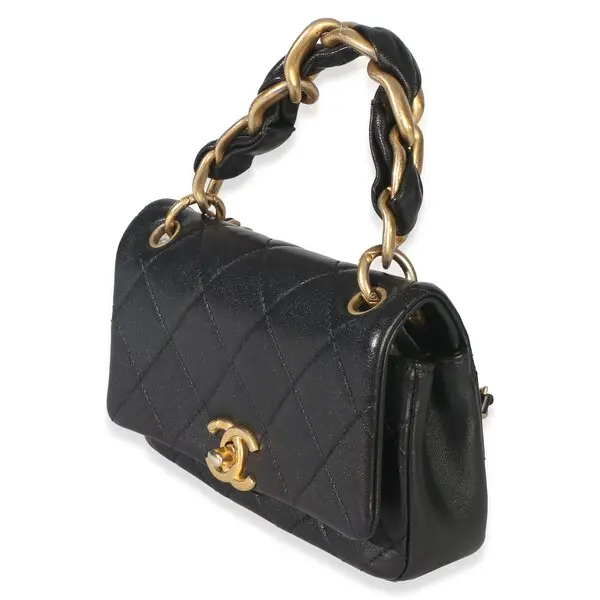 Chanel Quilted Lambskin Chain Flap Bag