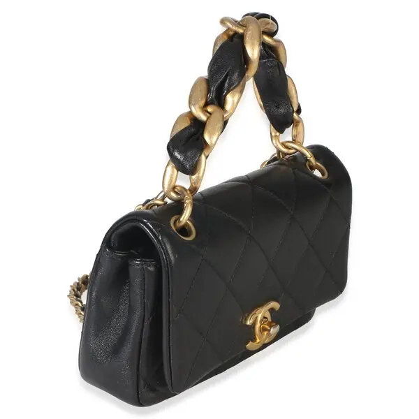 Chanel Quilted Lambskin Chain Flap Bag