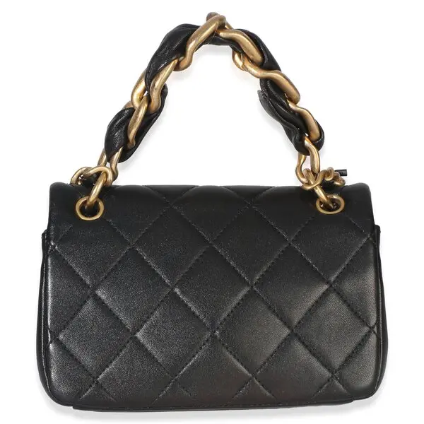 Chanel Quilted Lambskin Chain Flap Bag