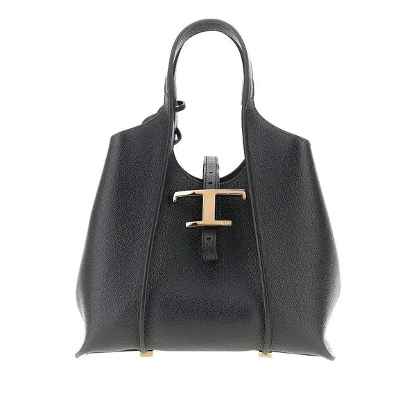 TOD'S Mini T Timeless Shopping Bag - Black