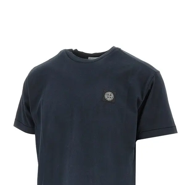 Stone Island Compa Roe Logo Patch T-hirt