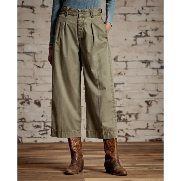 Ralph Lauren Cotton Cropped Wide-leg Pant