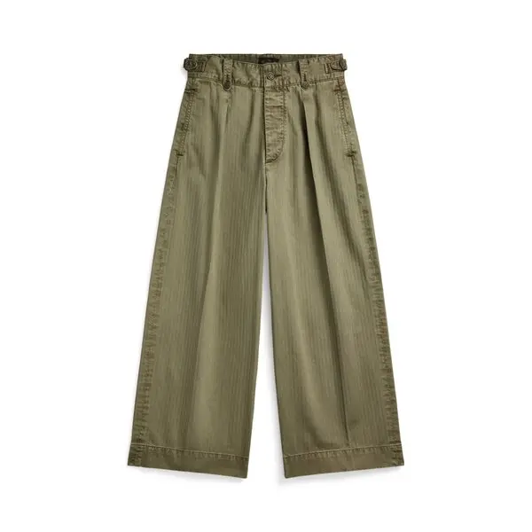Ralph Lauren Cotton Cropped Wide-leg Pant