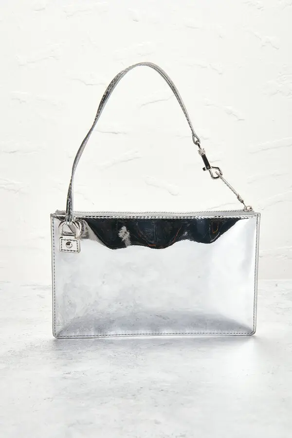 LOUIS VUITTON Limited Edition Monogram Miroir Pochette Platt Shoulder Bag In Metallic