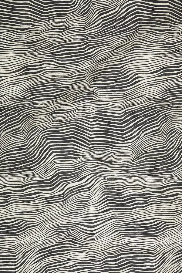 ST. AGNI Savannah Silk Scarf In Black & White