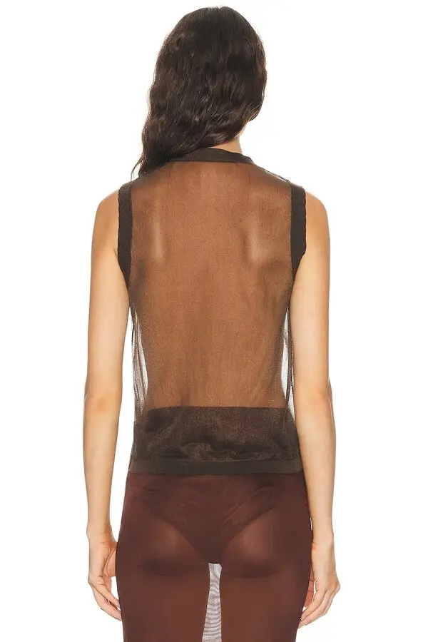 Renggli Sheer Knit Vest