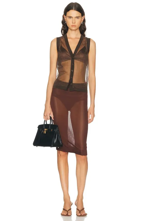 Renggli Sheer Knit Vest