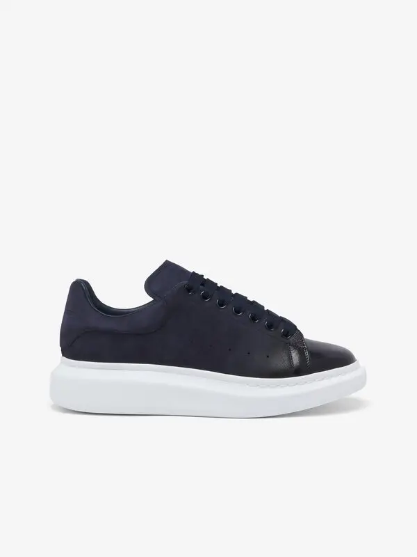 Alexander McQueen Oversized Suede Sneakers - Indigo
