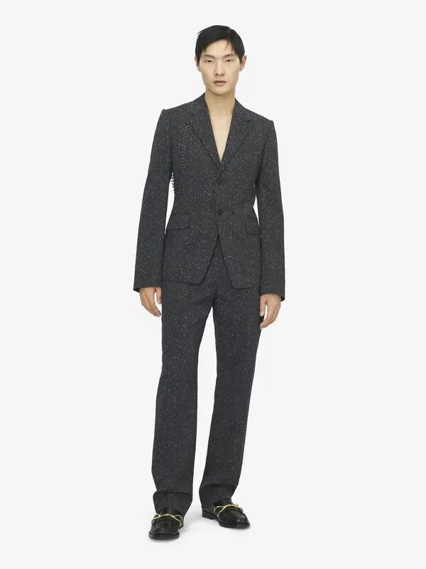 Alexander McQueen Flecked Pinstripe Single-breasted Jacket