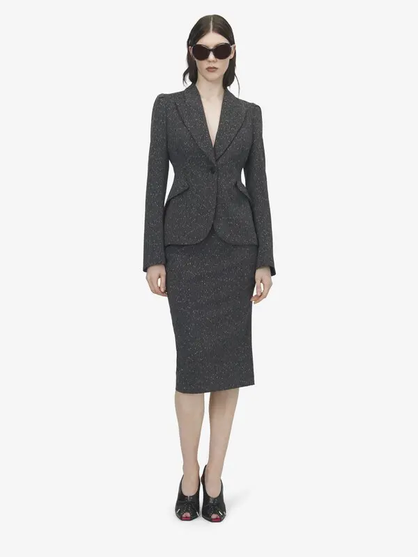 Alexander McQueen Flecked Pinstripe Single-breasted Jacket