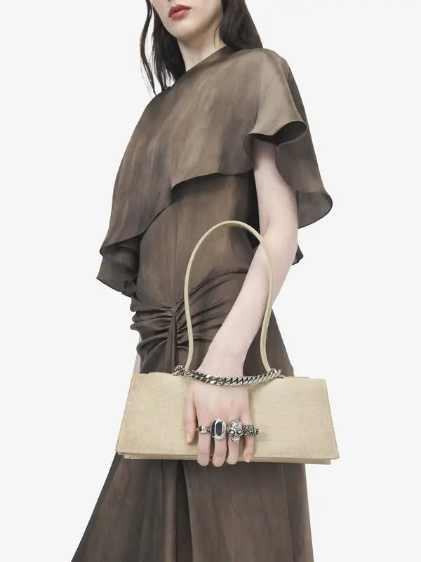 Alexander McQueen The Jewelled Shoulder Bag - Light Brown