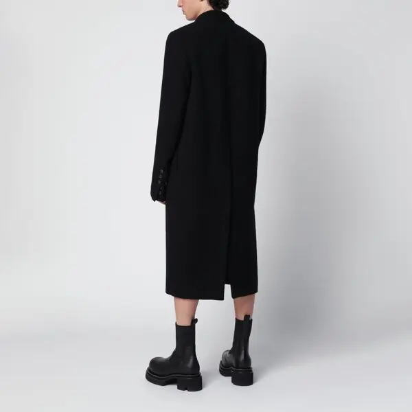 Rick Owens Single-breasted Wool Coat