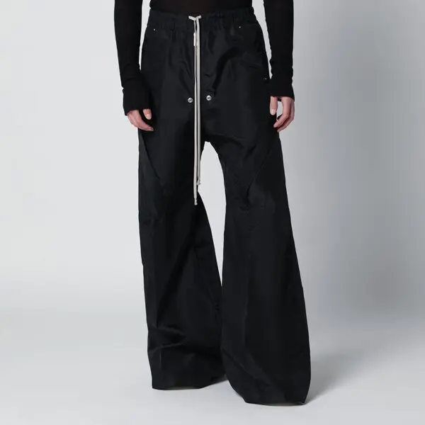 Rick Owens Strapped Wide Bela Pants - Black