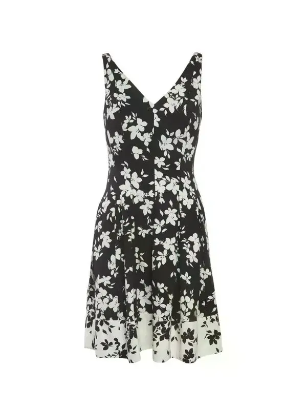 Ralph Lauren Floral Print Sleeveless Mini Dress - Black