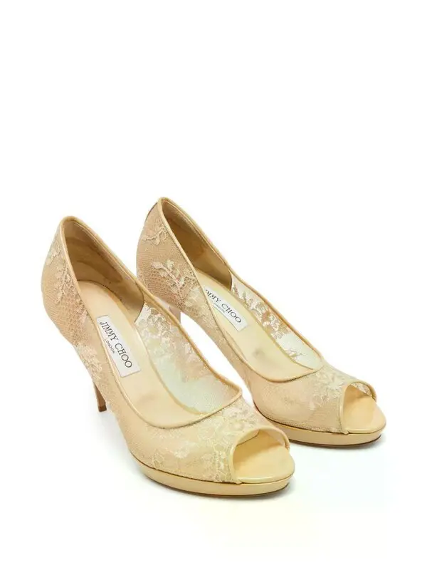 JIMMY CHOO Patent Leather Pumps - Neutrals