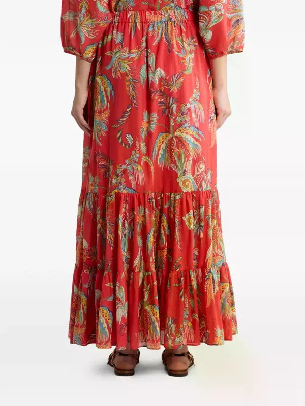 Etro Cotton Paisley-print Maxi Skirt