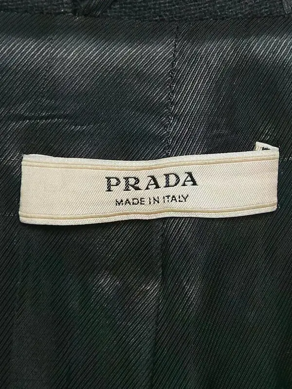 Prada Belted Wool Overcoat