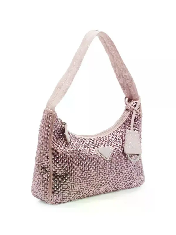 Prada 2000 Re-edition Crystal Embellished Shoulder Bag