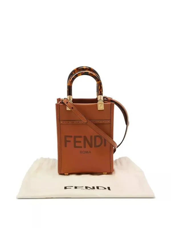 Fendi Mini Sunshine Tote Bag - Brown